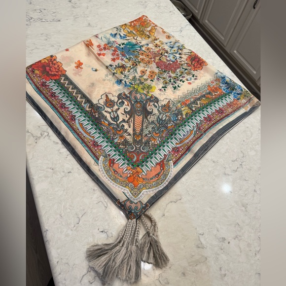 Johnny Was | Accessories | Gorgeous Pattern Nwot Johnny Was Silk Scarf ...